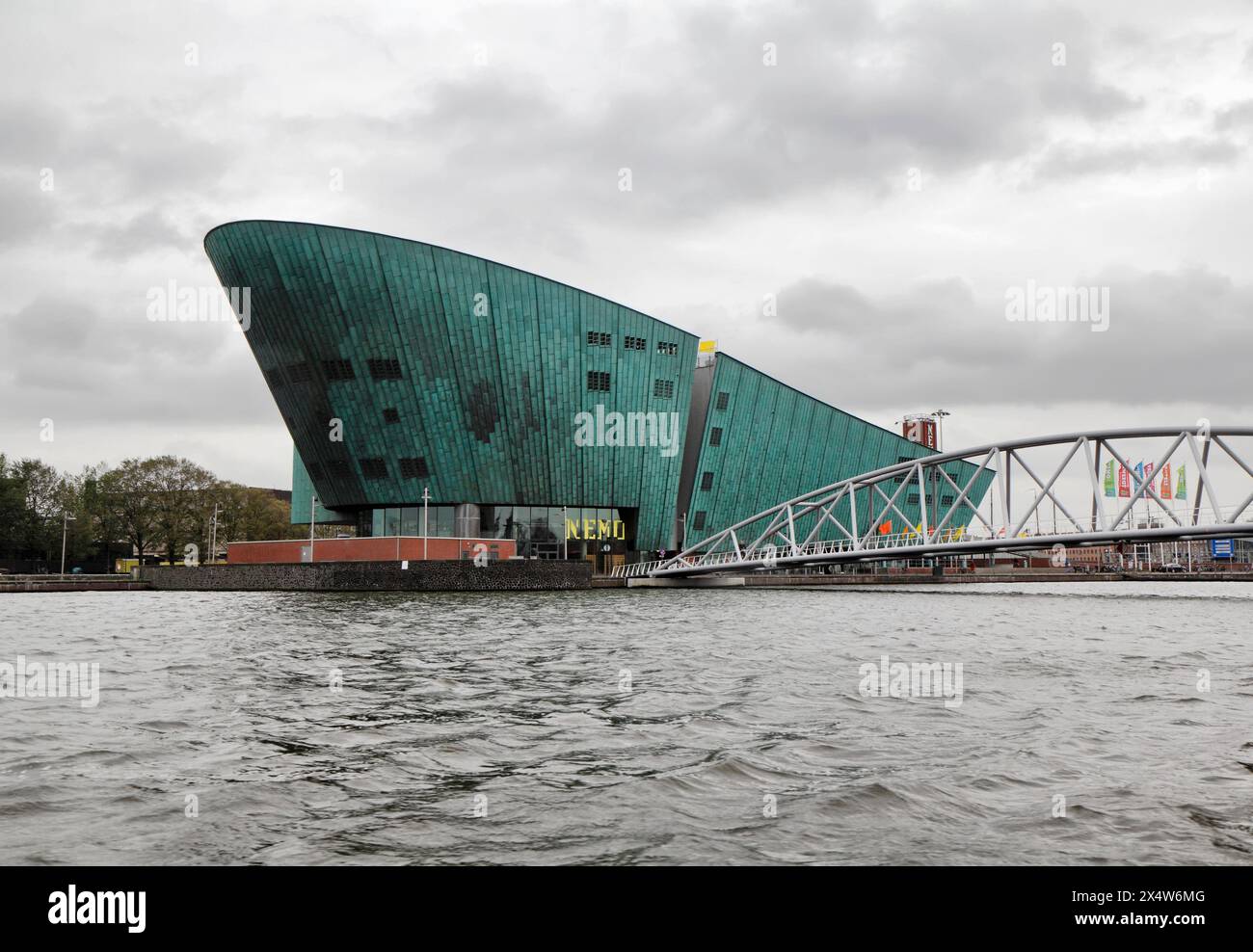 Holland, Amsterdam, view of Nemo Museum, the biggest sciences and ...