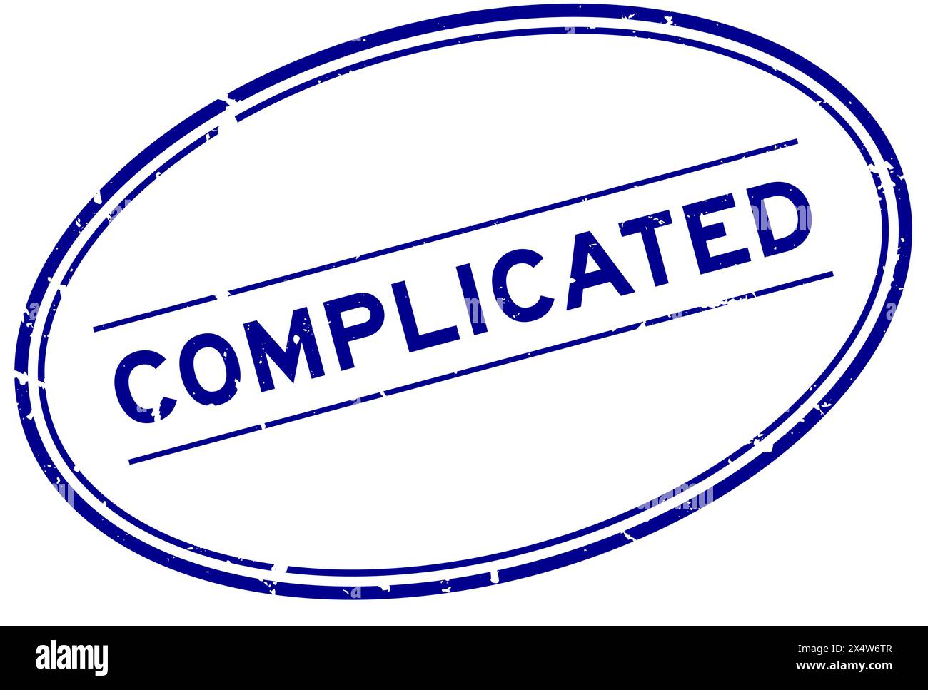 Grunge blue complicated word oval rubber seal stamp on white background Stock Vector Image & Art ...