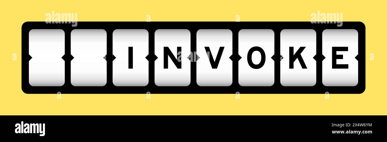 Word invoke Stock Vector Images - Alamy
