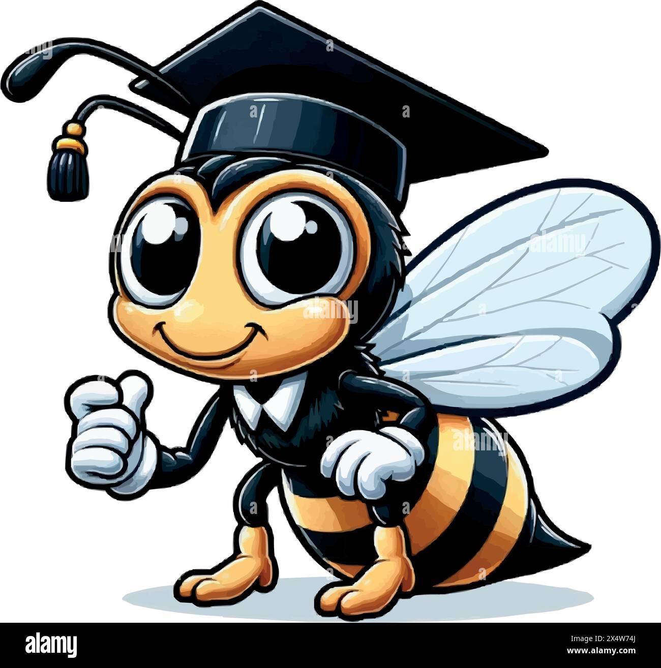 Cartoon bee thumbs up hi-res stock photography and images - Alamy