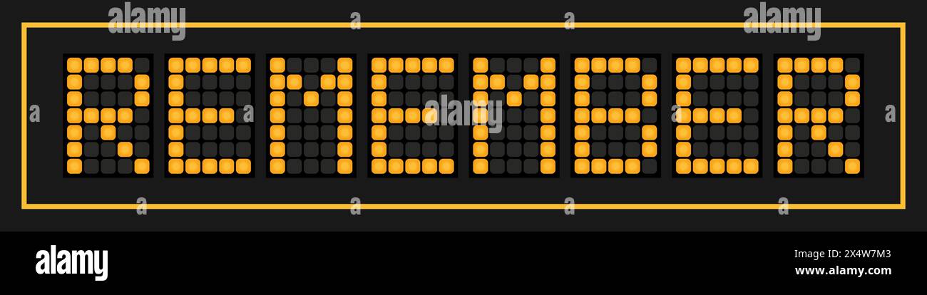 Orange color led banner in word remember on black background Stock ...