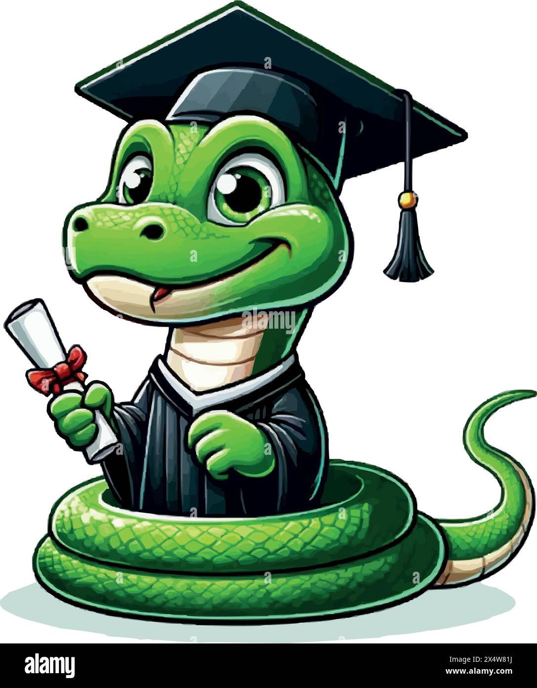 Rolled snake Stock Vector Images - Alamy