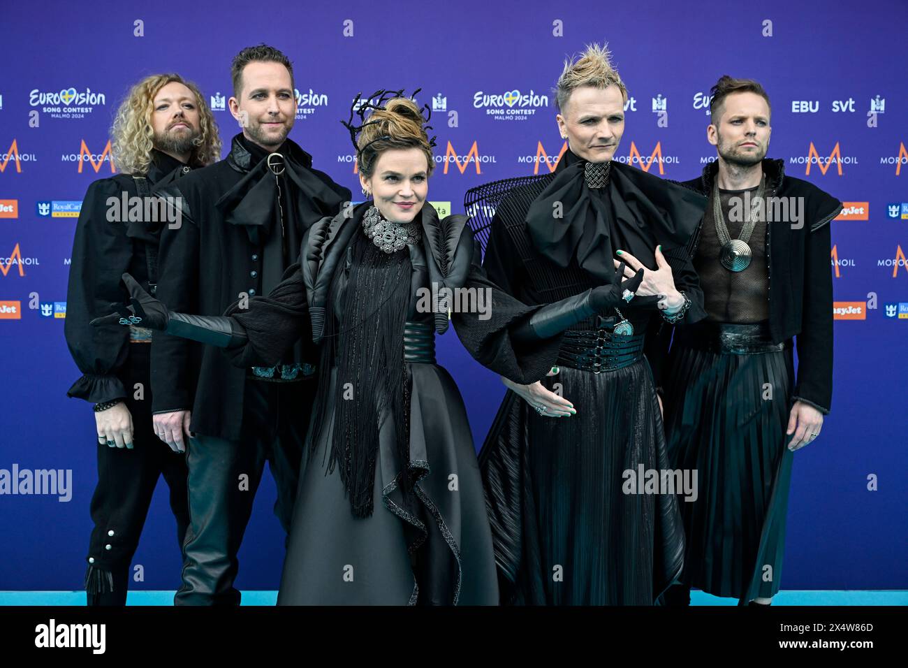 MALMÖ, SWEDEN 20240505Gåte representing Norway poses on the turquoise ...