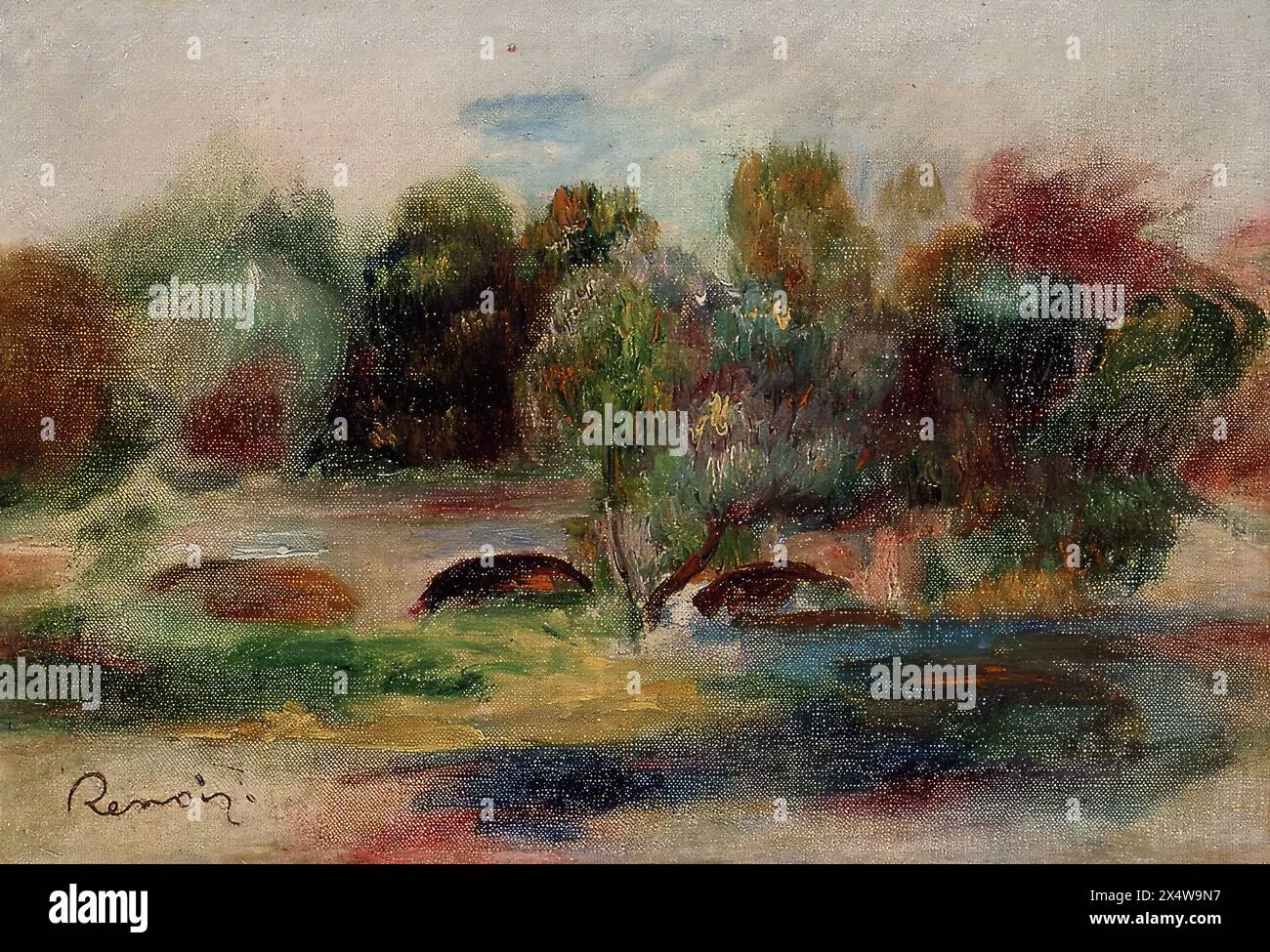 Renoir painting - landscape impressionist impressionism France French ...