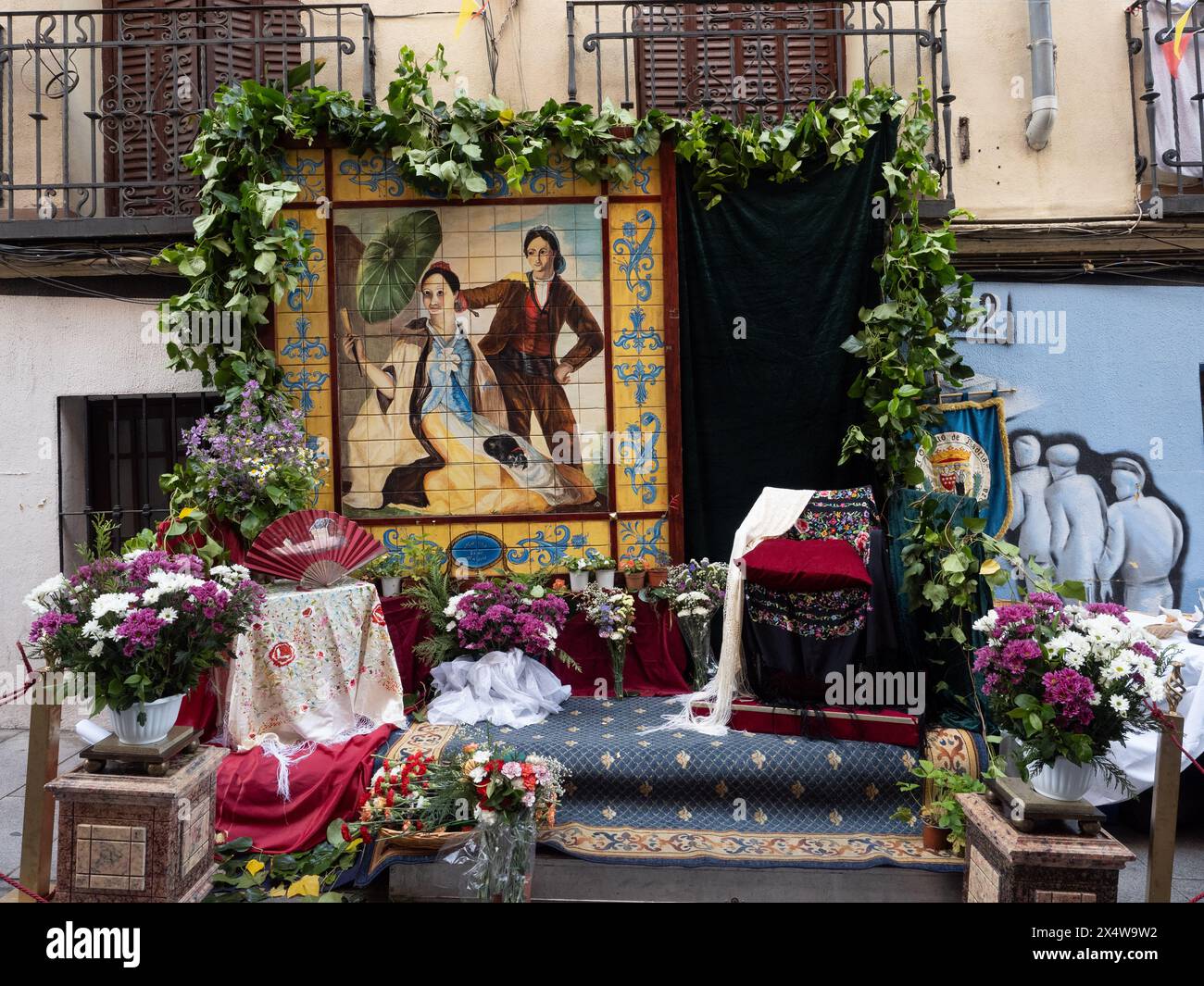 Madrid, Spain. 5th May, 2024. The empty altar of the 'Maya' Daniela ...