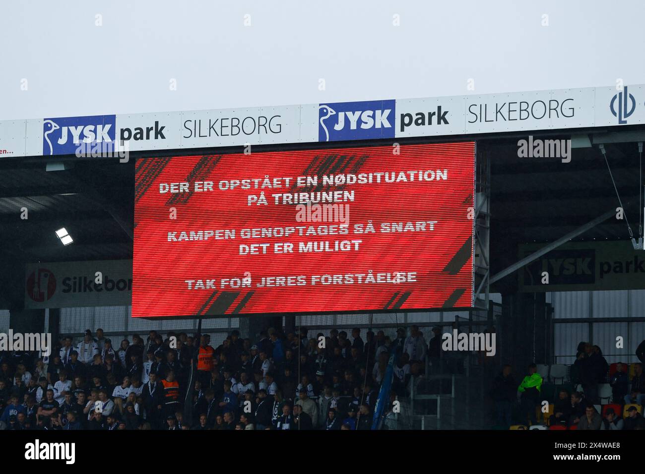 Superliga match between Silkeborg IF and FC Copenhagen at Jysk Park in ...