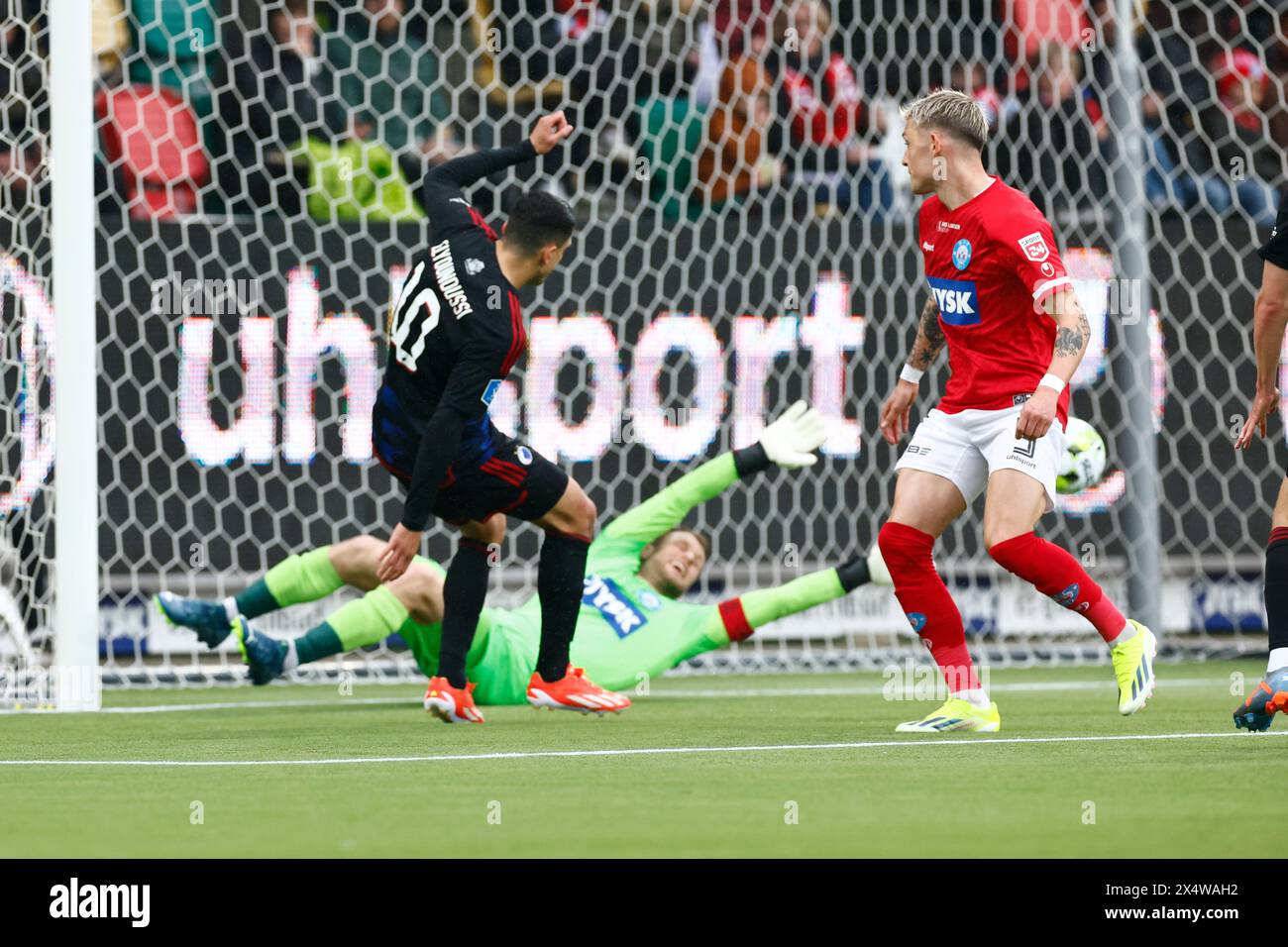 Superliga match between Silkeborg IF and FC Copenhagen at Jysk Park in ...