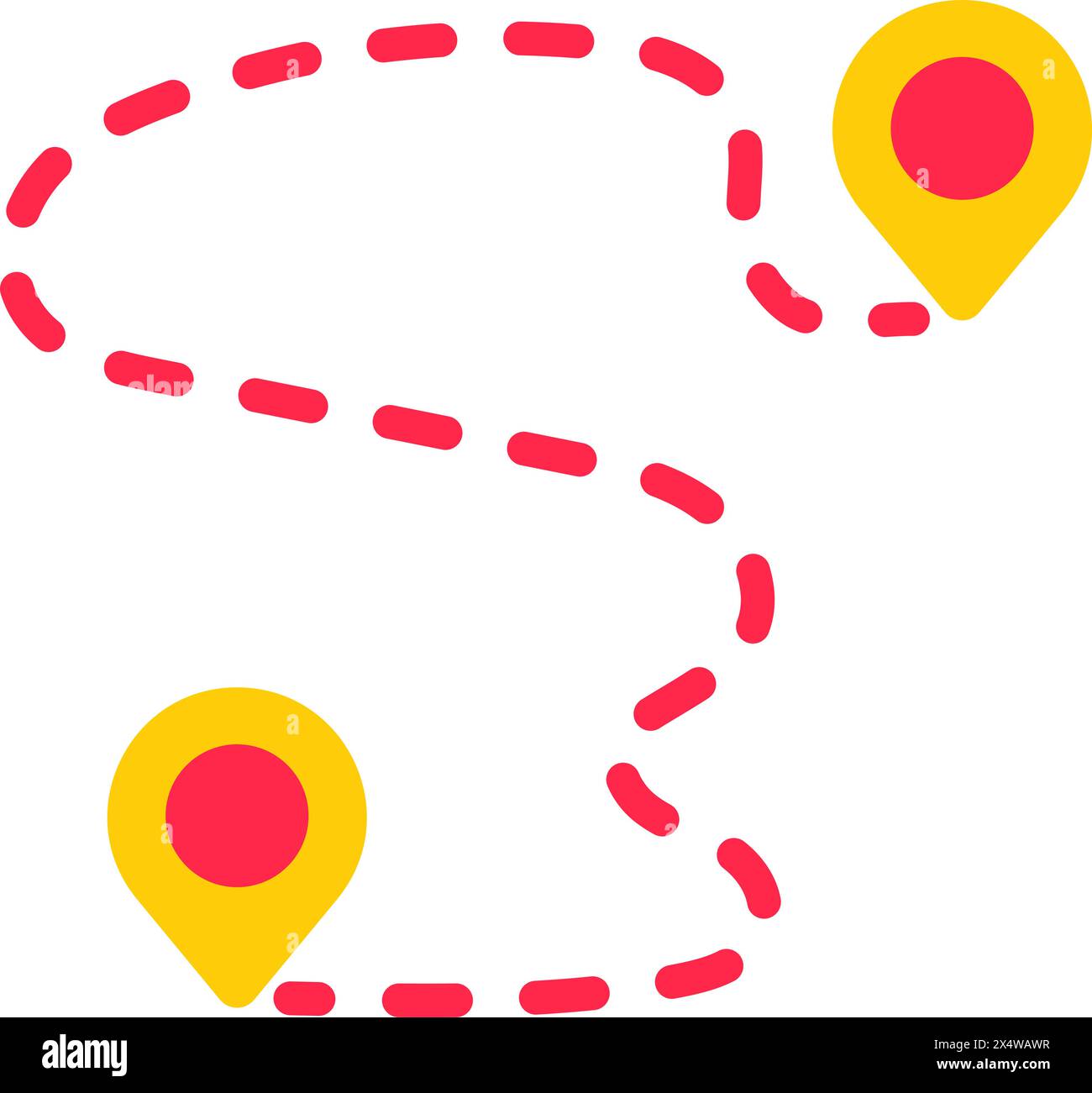 Illustrative image of location icon, map application to guide you to ...