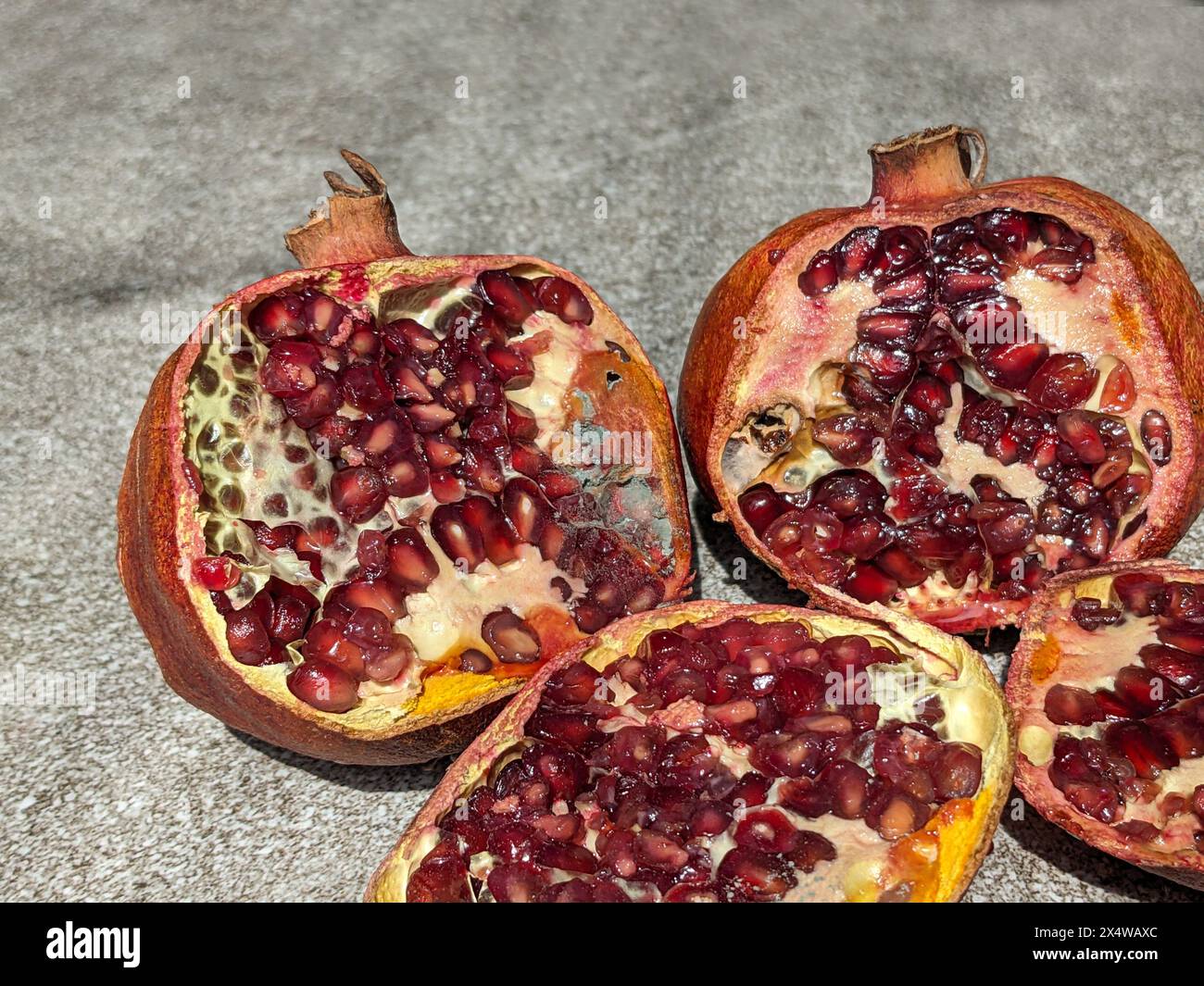 Rotten dried pomegranates, mold inside the pomegranate Stock Photo - Alamy