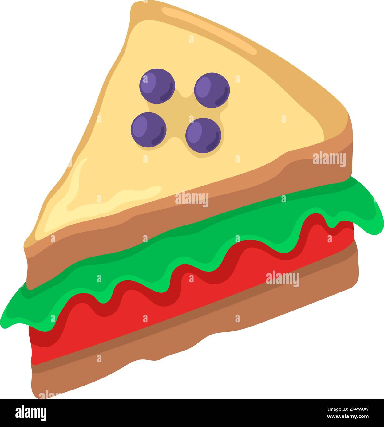 food illustration images, sandwiches filled with lettuce, mayo, meat ...