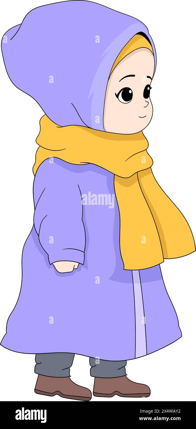 Muslim woman walking Stock Vector Images - Alamy