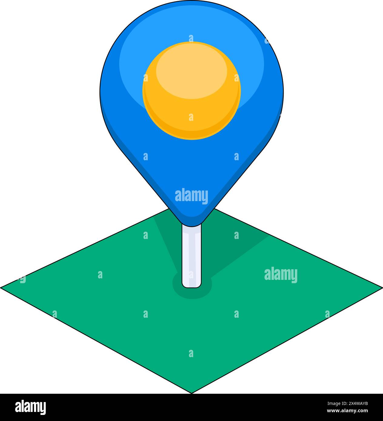 Illustrative image of the location icon Stock Vector Images - Alamy