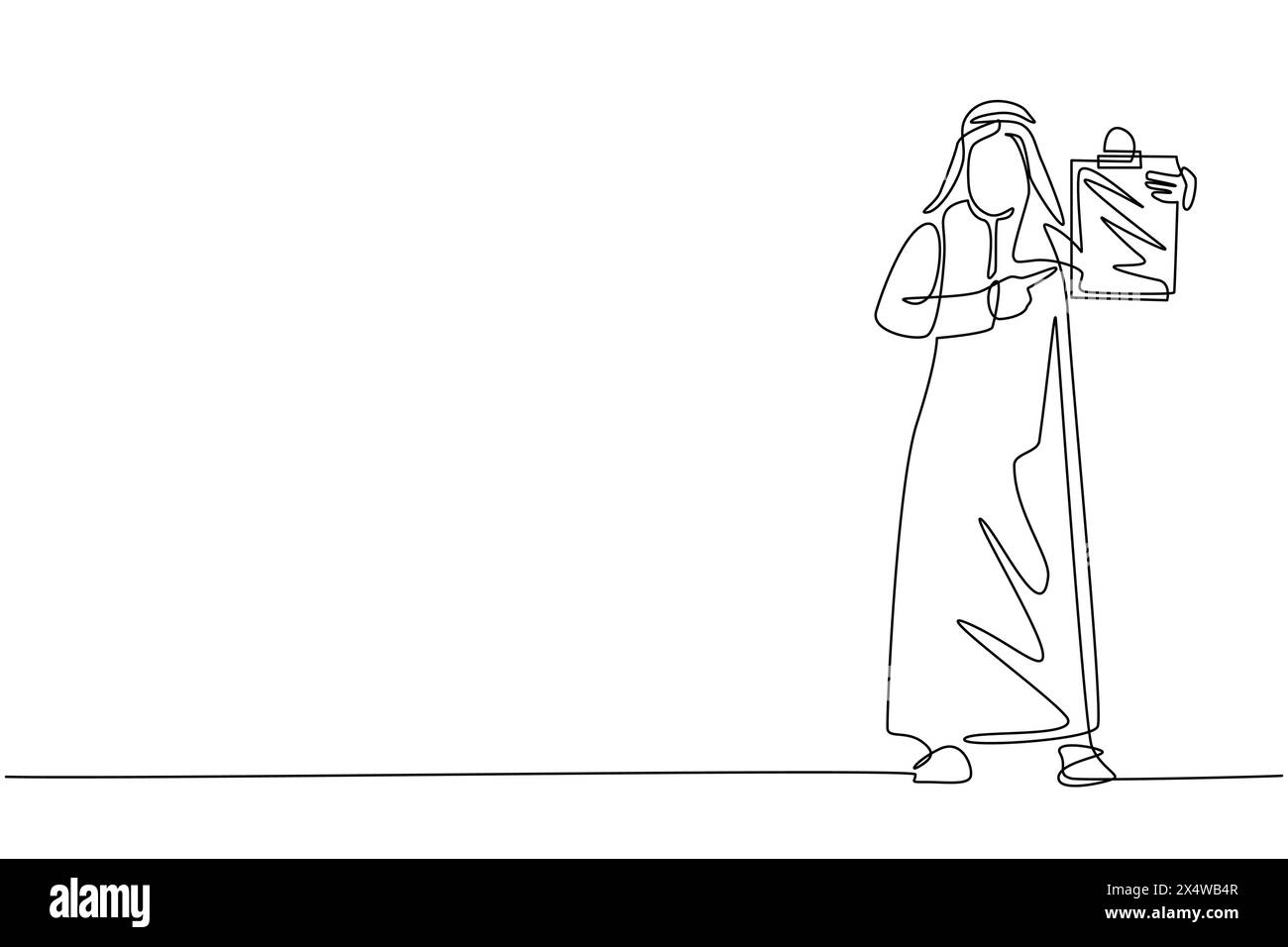 Continuous one line drawing office workers standing with clipboards ... Continuous one line drawing office workers standing with clipboards ...