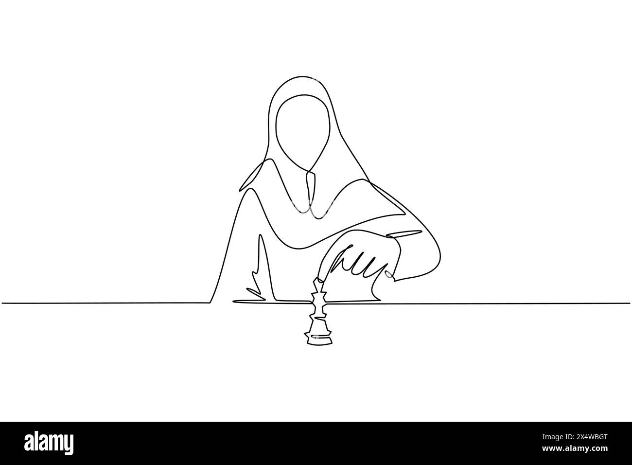 Single continuous line drawing strategy, leadership and management ...