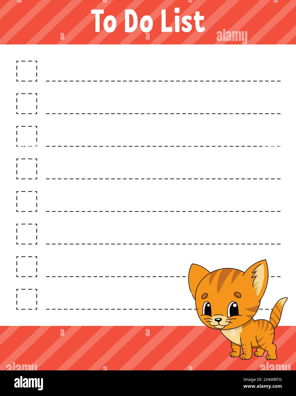 To do list. Printable template. Lined sheet. Handwriting paper. For ...