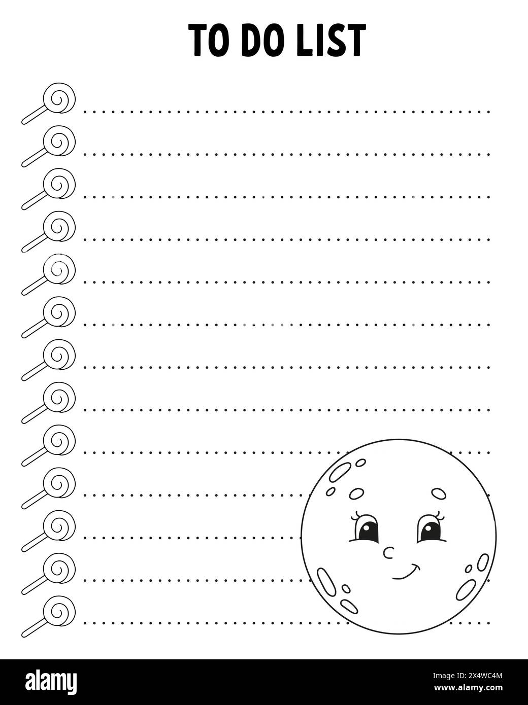 To do list. Printable template. Lined sheet. Handwriting paper. For ...