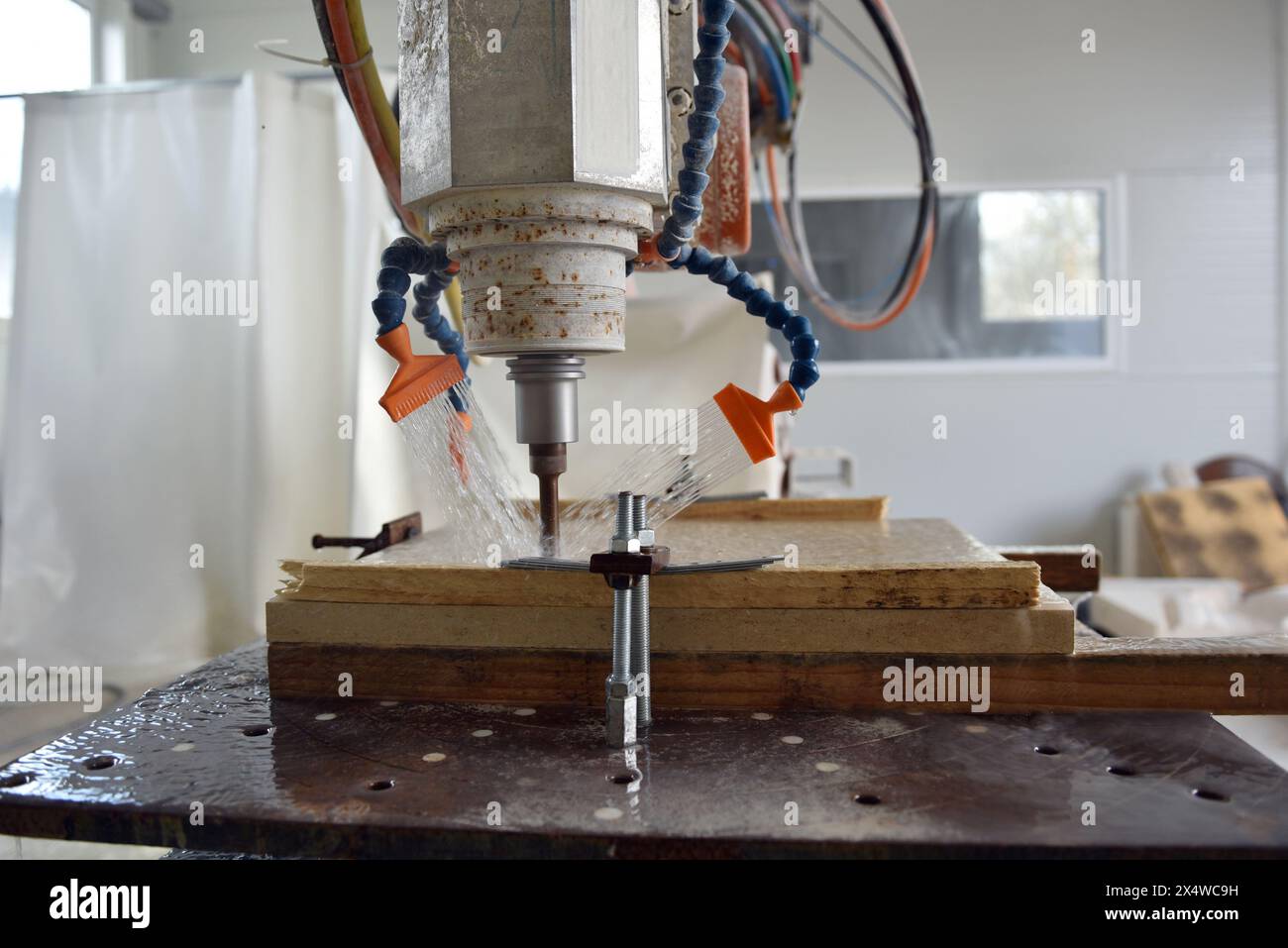 3D robotic relief milling sculpting in stone Stock Photo - Alamy