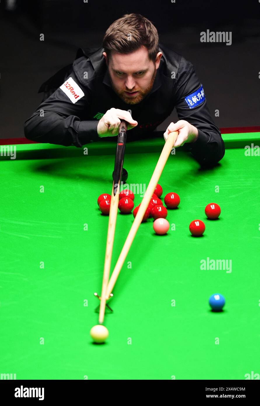 Jak Jones during his match with Kyren Wilson in the Final on day ...