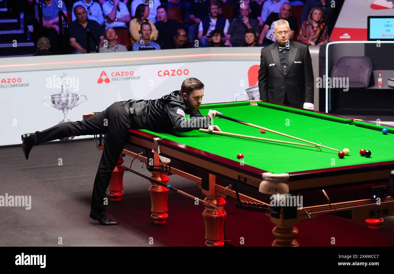 Jak Jones during his match with Kyren Wilson in the Final on day ...