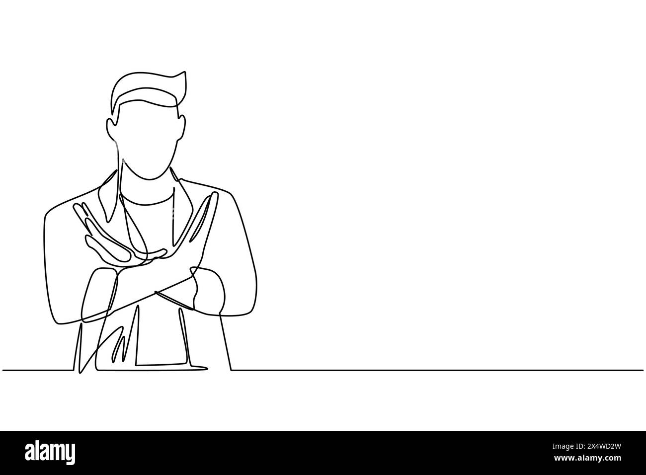 Man cross gesture no hi-res stock photography and images - Alamy