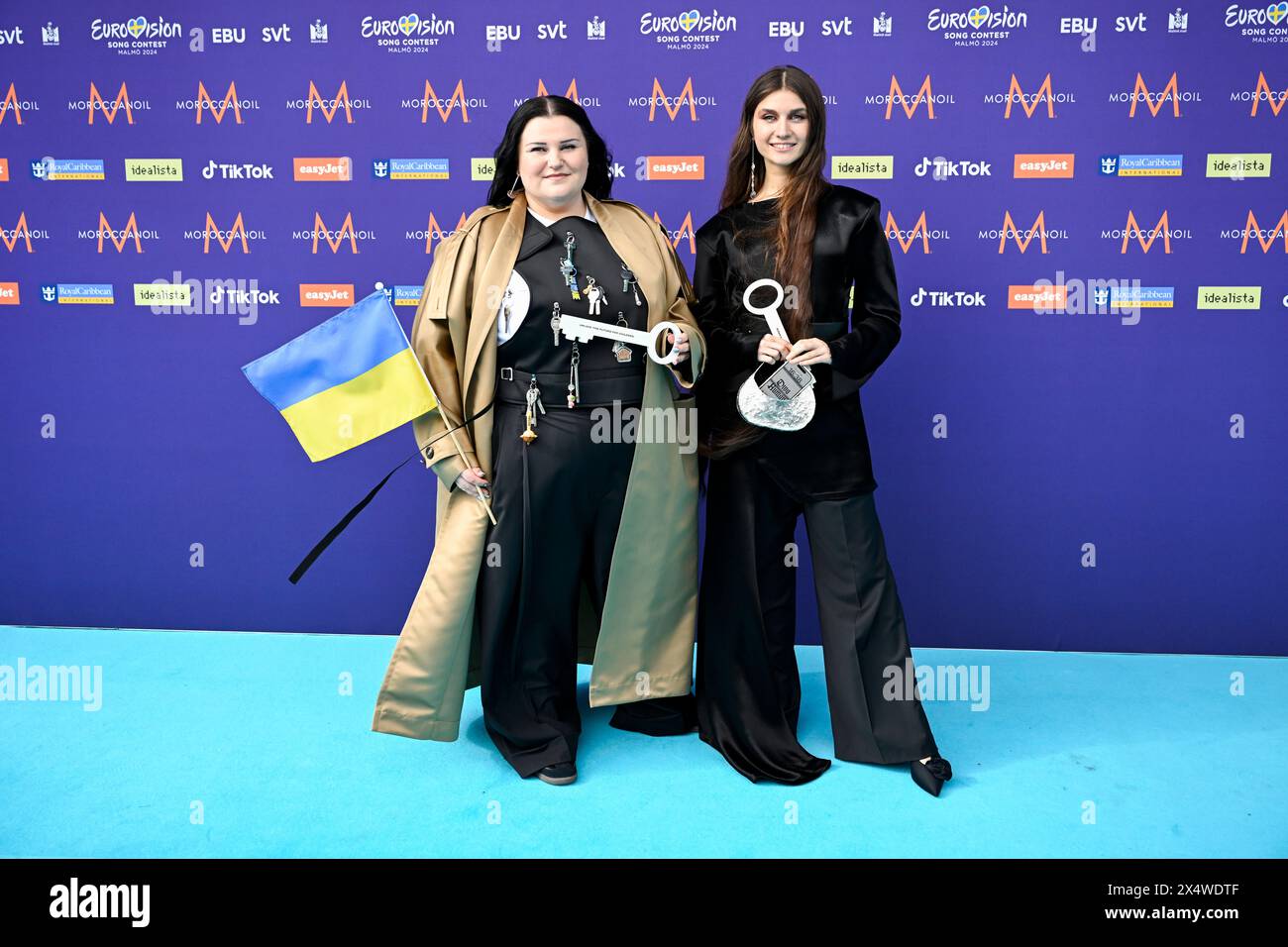 MALMÖ, SWEDEN 20240505Alyona alyona & Jerry Heil representing Ukraine ...