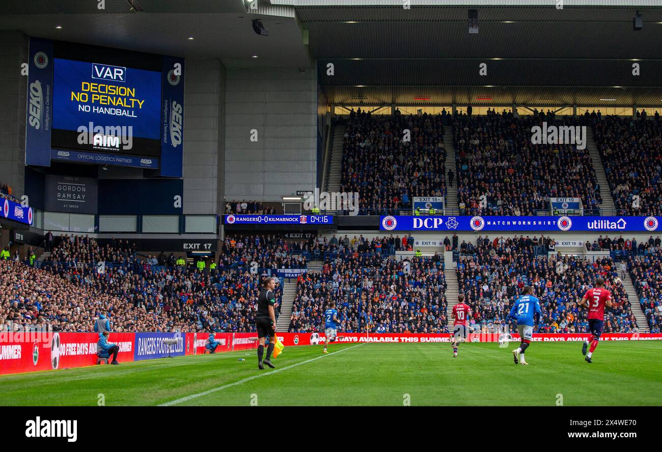 5th May 2024; Ibrox Stadium, Glasgow, Scotland; Scottish Premiership ...