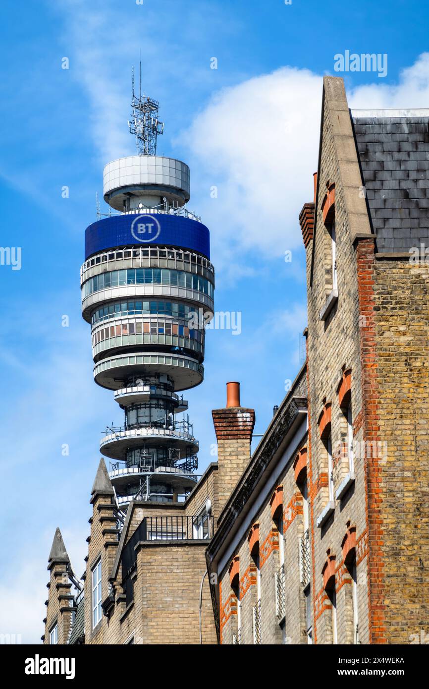 London, United Kingdom - April 29, 2024: BT Tower in London, also known ...