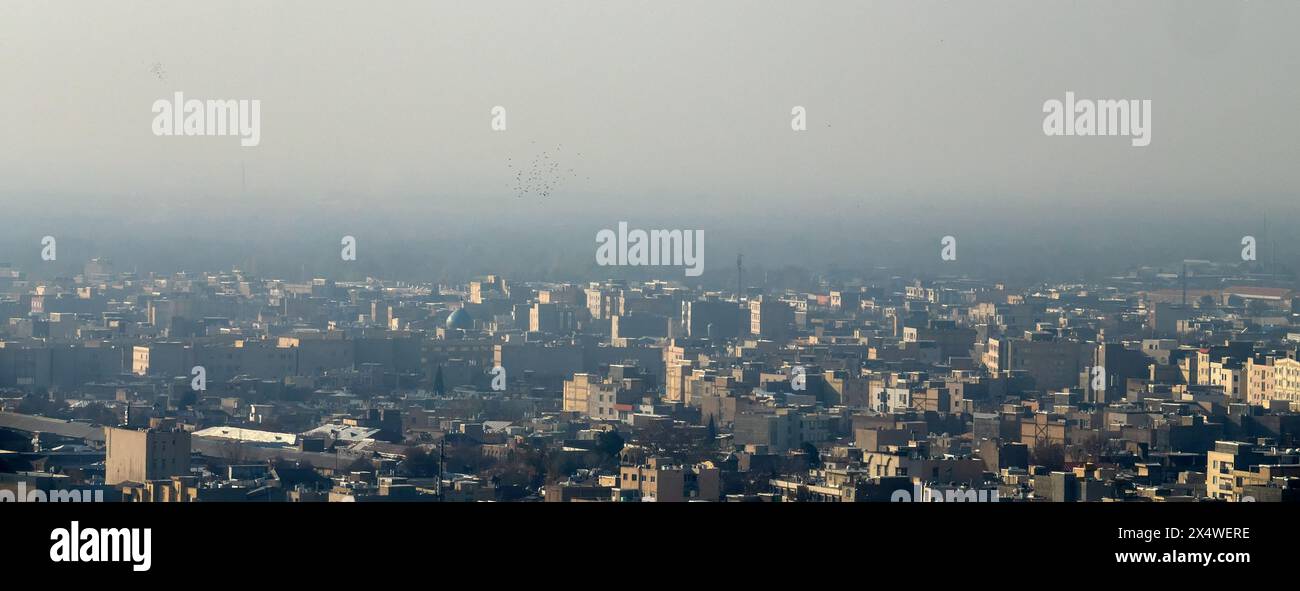Qazvin, Iran Aerial panorama of Iranian city, cityscape Stock Photo - Alamy