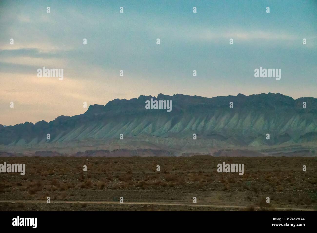 Badland, loessland (intricately dissected relief of desert and semi ...