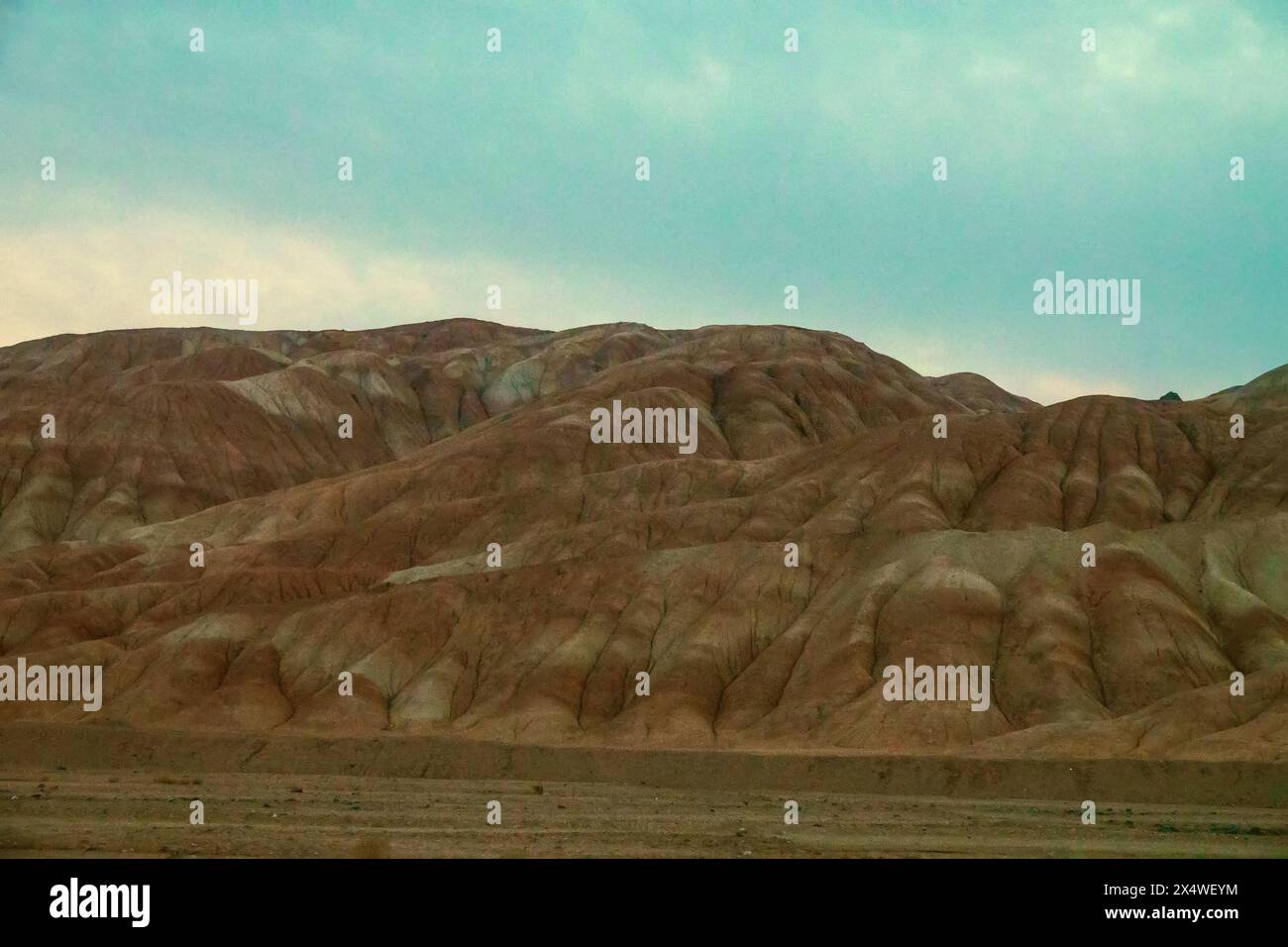 Badland, loessland (intricately dissected relief of desert and semi ...