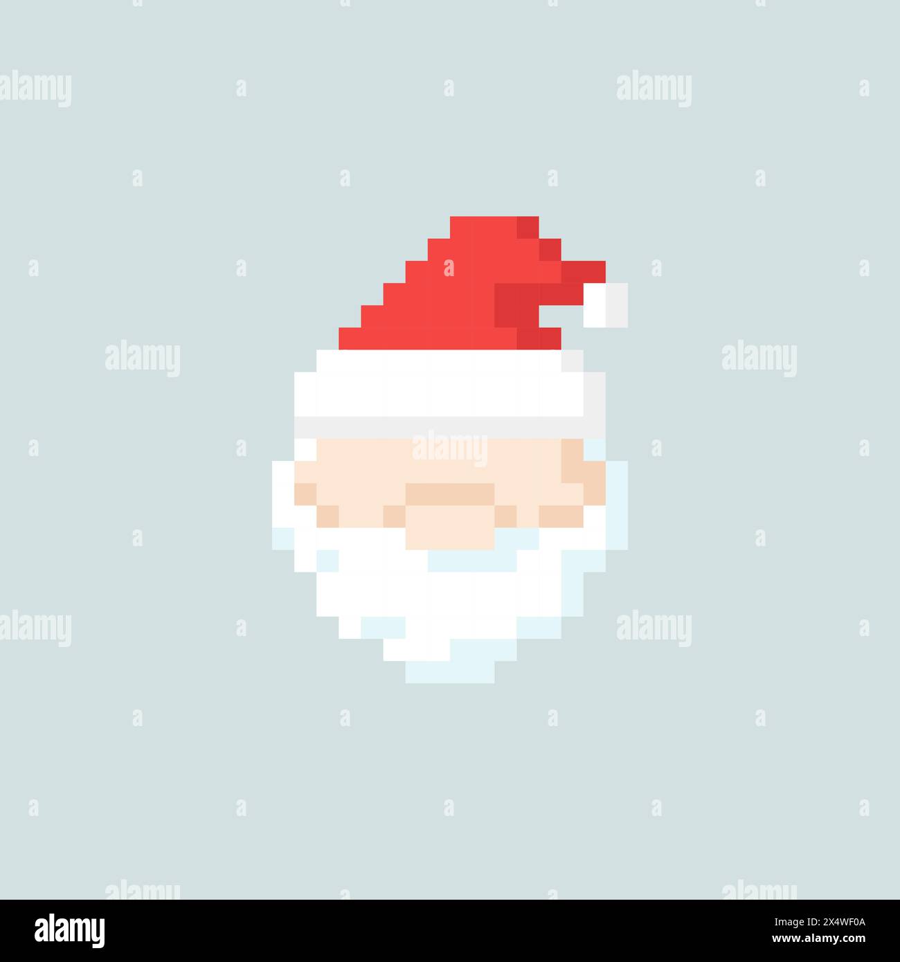 Santa Claus, minimal icon in 8 bit style Stock Vector Image & Art - Alamy
