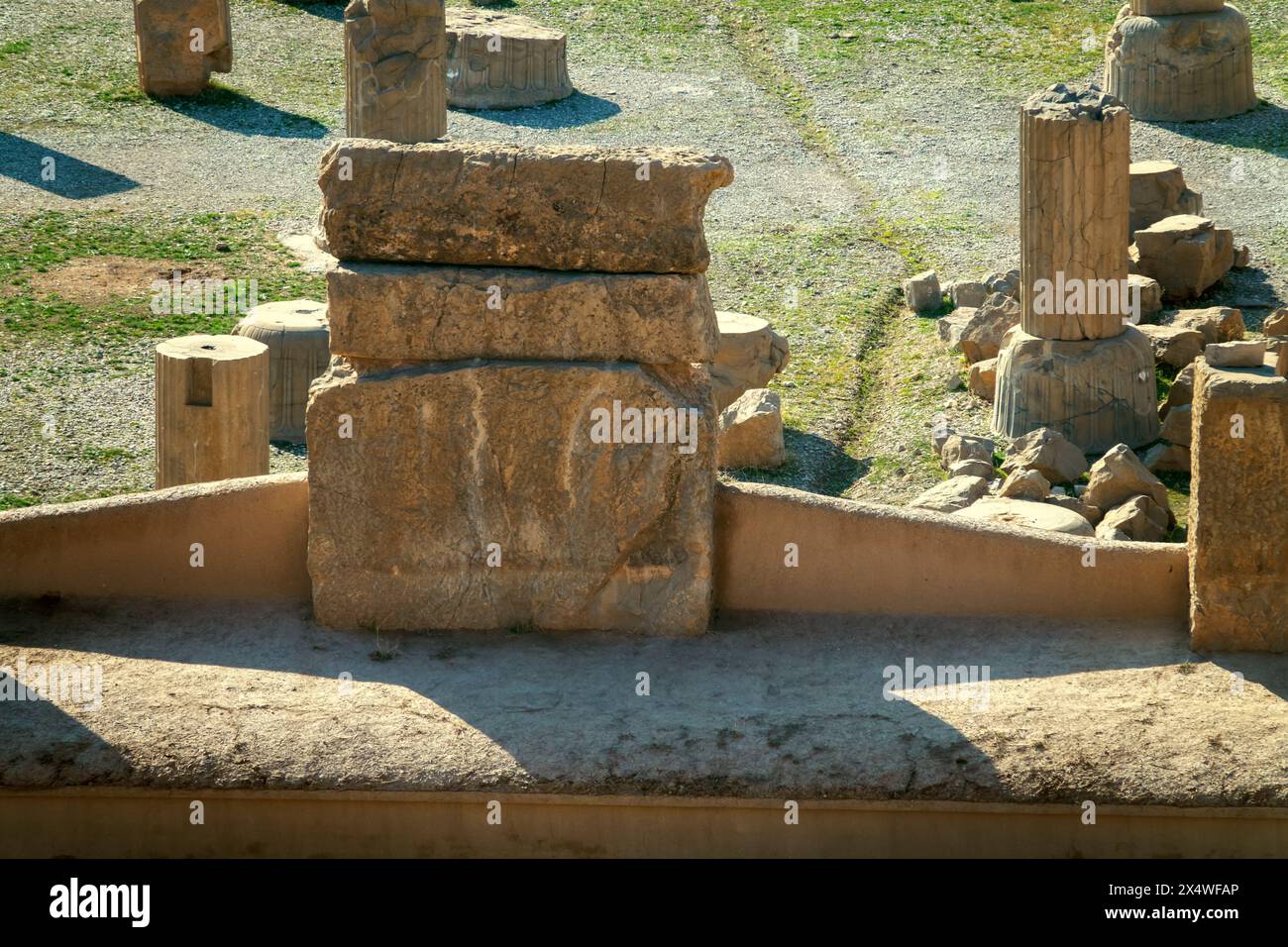 Persepolis, Iran- January 1, 2023: Ruins of the ancient Persian capital ...