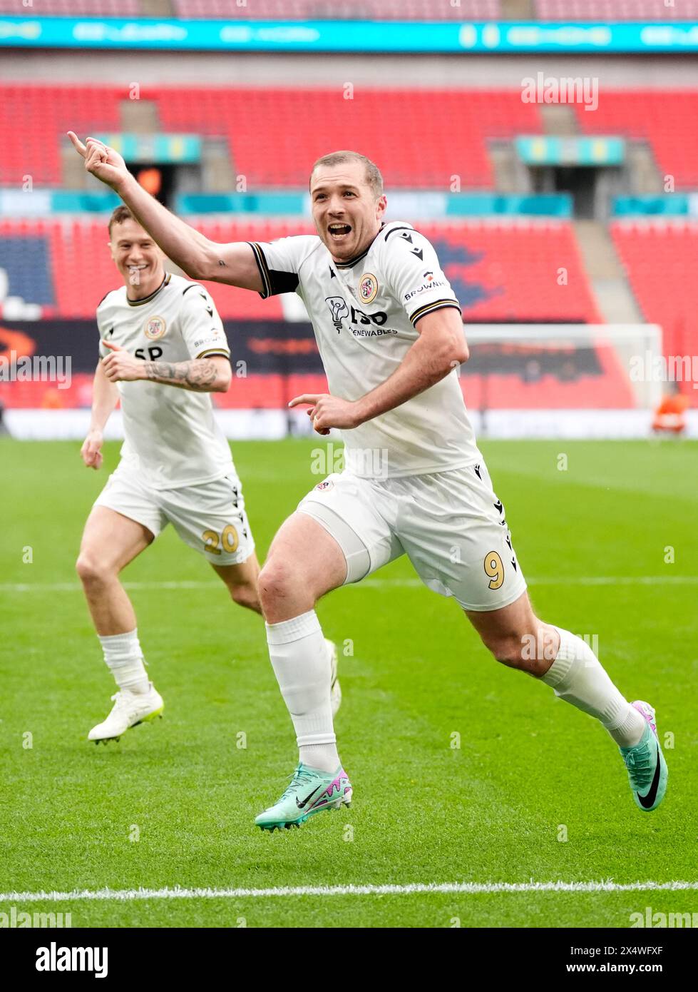 Bromley's Michael Cheek celebrates scoring their second goal of the ...