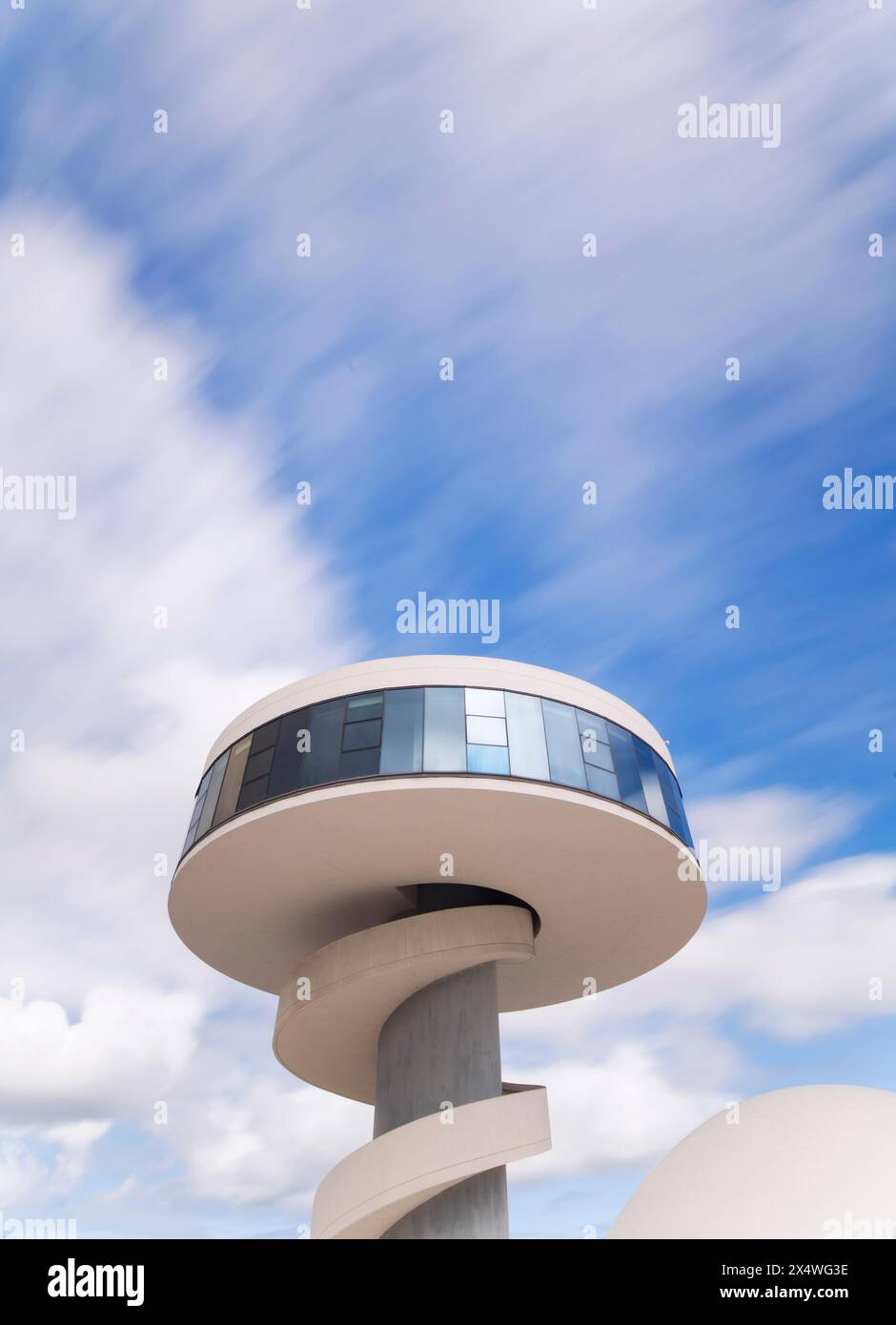 Aviles, Spain-April 18, 2024: The Oscar Niemeyer International Cultural ...