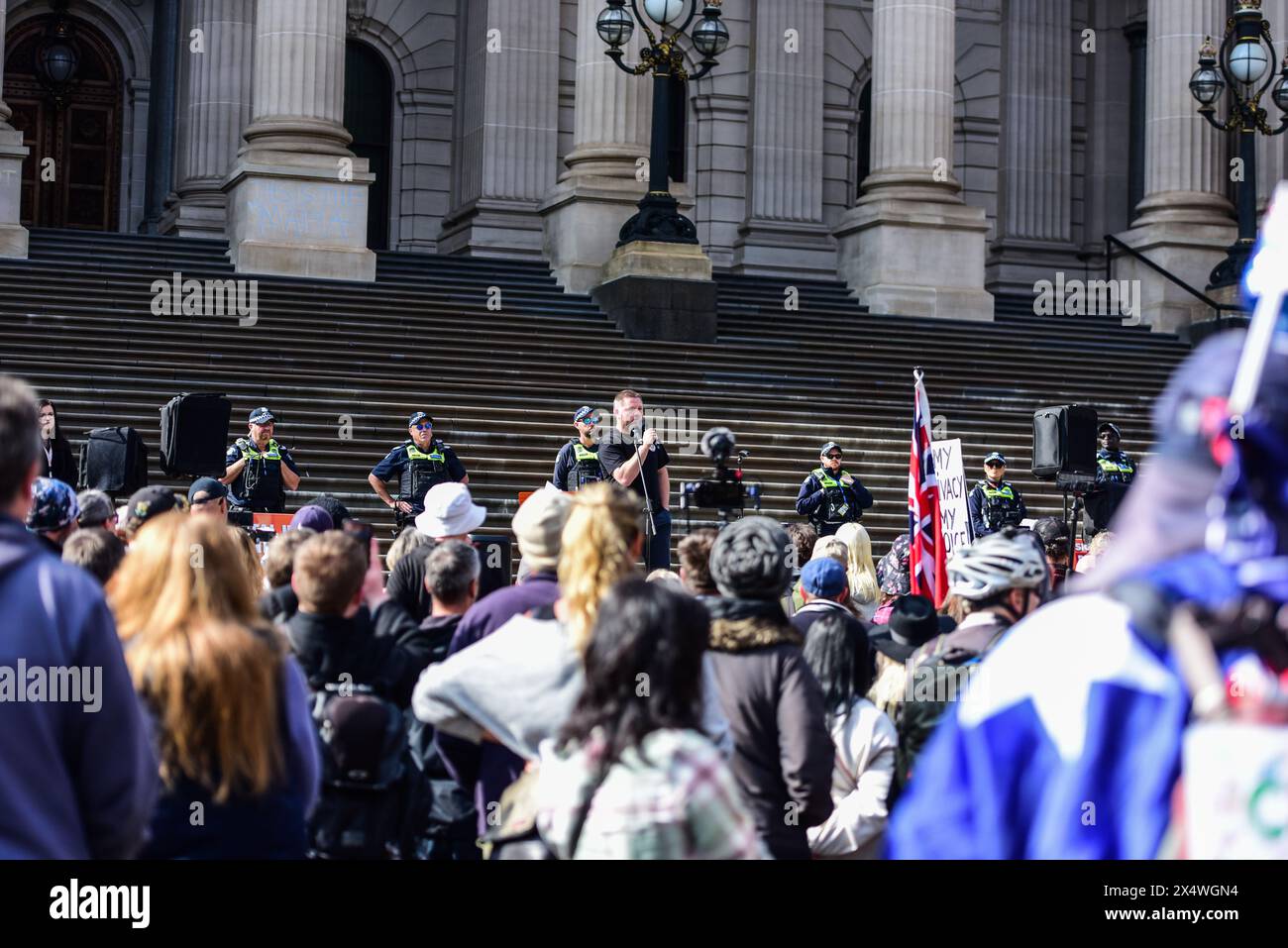 Melbourne, Australia. 05th May, 2024. Anti-lockdown activist Nick ...
