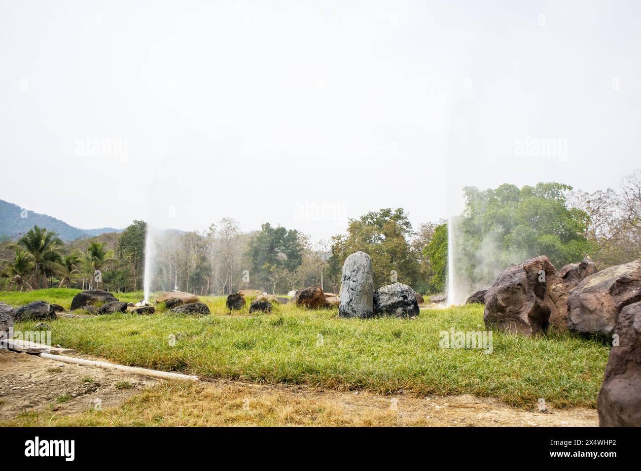 San Kamphaeng hot springs in Chiang Mai , Thailand Stock Photo - Alamy