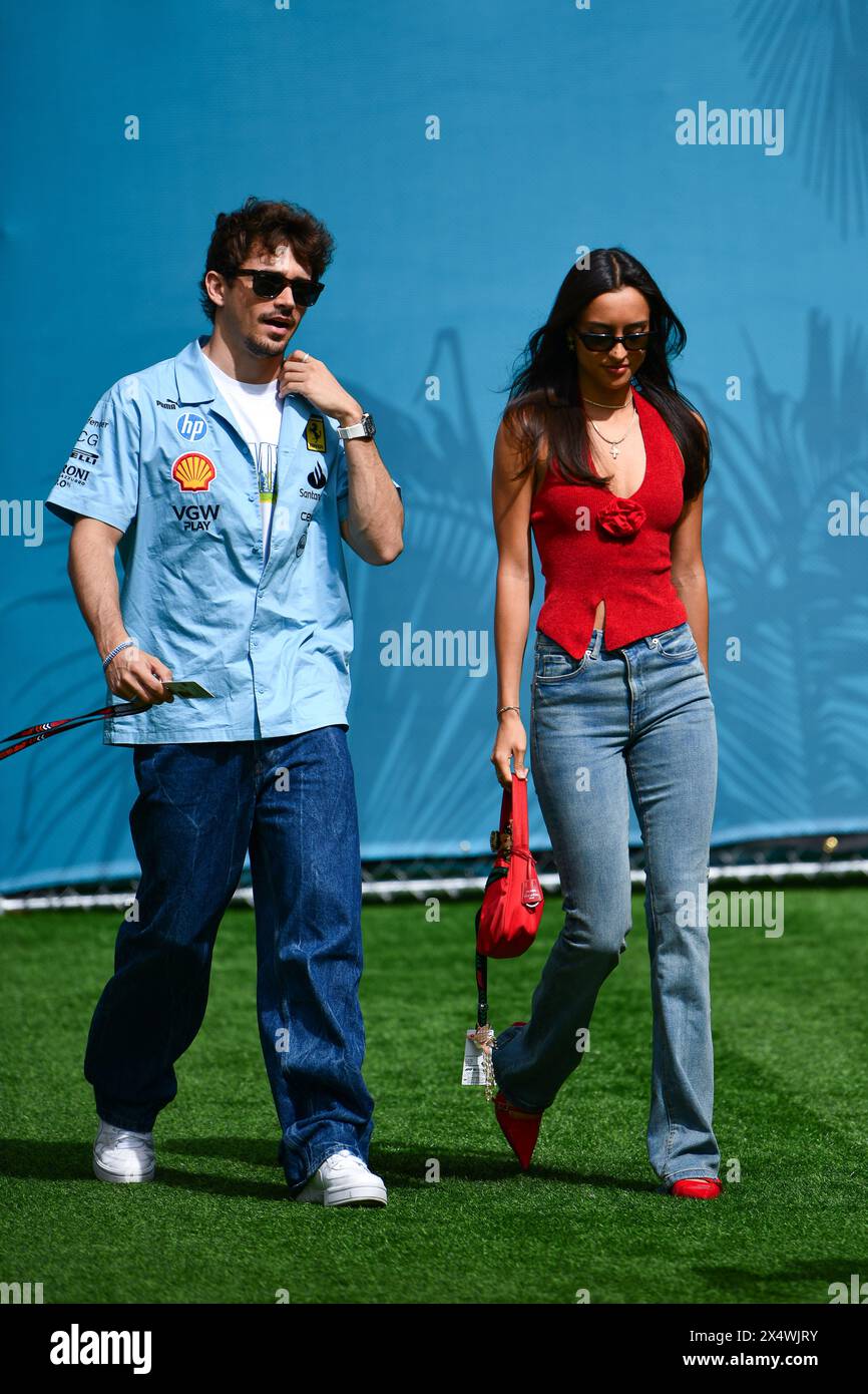 Miami, Mezzolombardo, USA. 5th May, 2024. Monegasque driver CHARLES ...