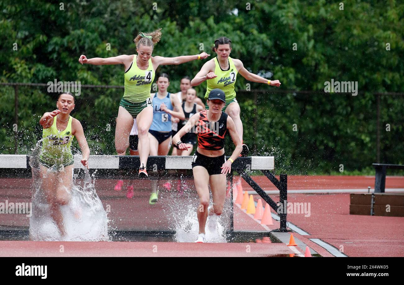 May 4, 2024: Lizzi Byrd of Asics/Idaho Afoot and Elena Carey of Adams ...
