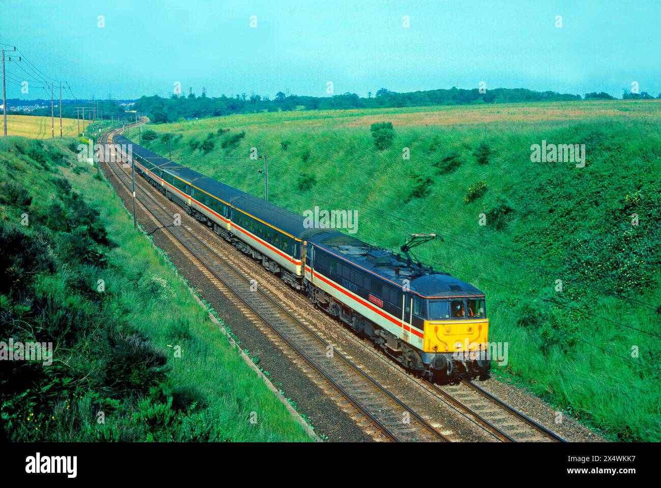 A Class 86 electric locomotive number 86235 working an Intercity ...