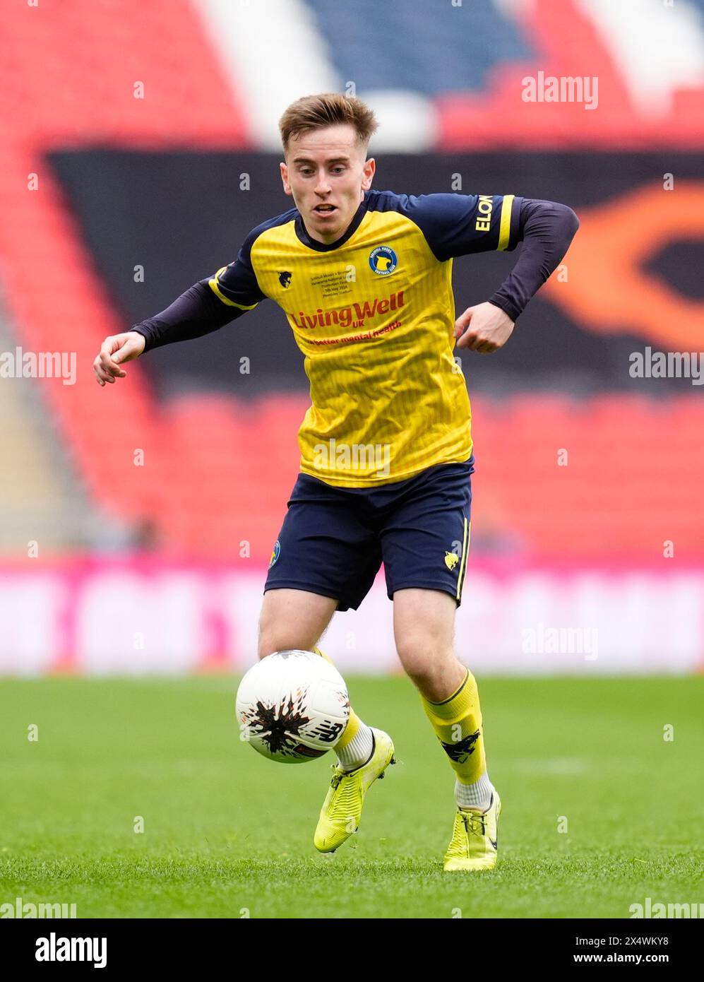 Solihull Moors' Joe Sbarra during the Vanarama National League play-off ...