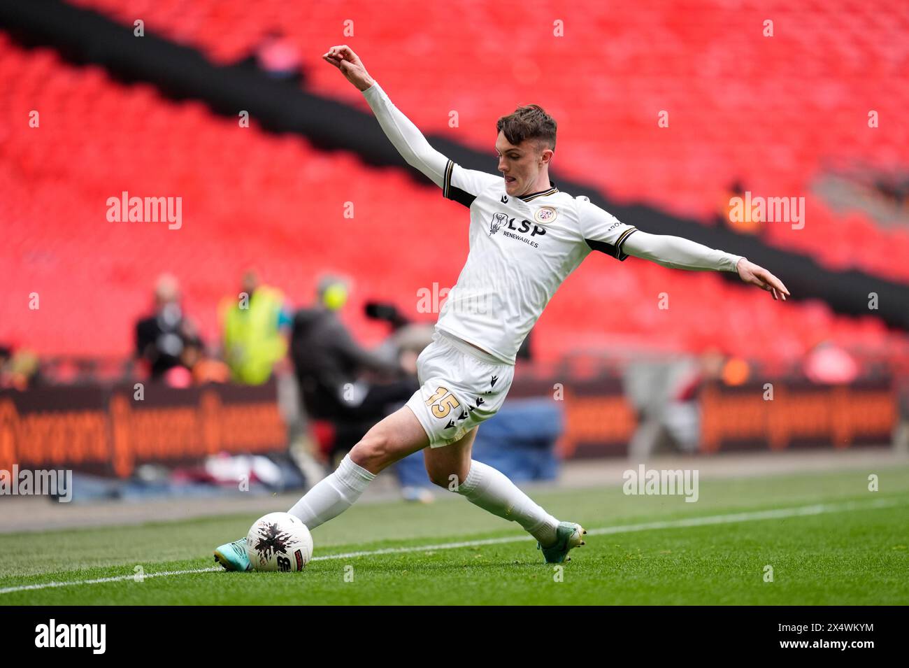 Bromley's Alex Kirk during the Vanarama National League play-off final ...