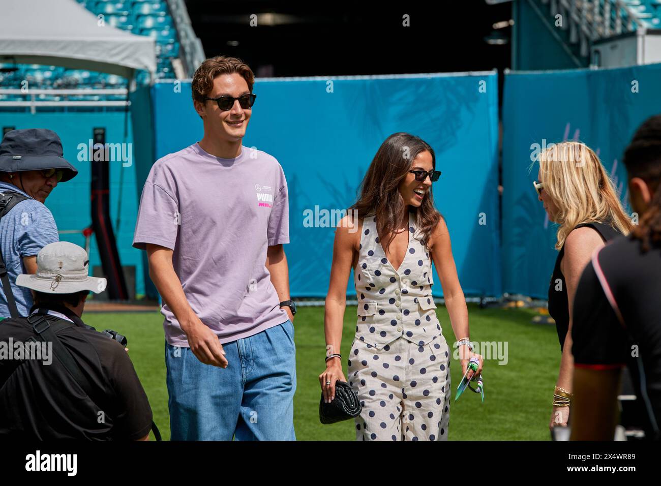 Miami Gardens, FL, USA. 5th May 2024. 63 George Russell (GBR) Mercedes ...