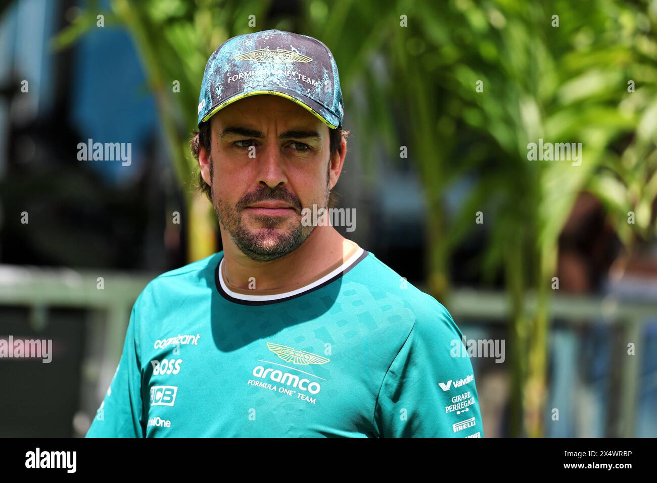Miami, USA. 05th May, 2024. Fernando Alonso (ESP) Aston Martin F1 Team ...
