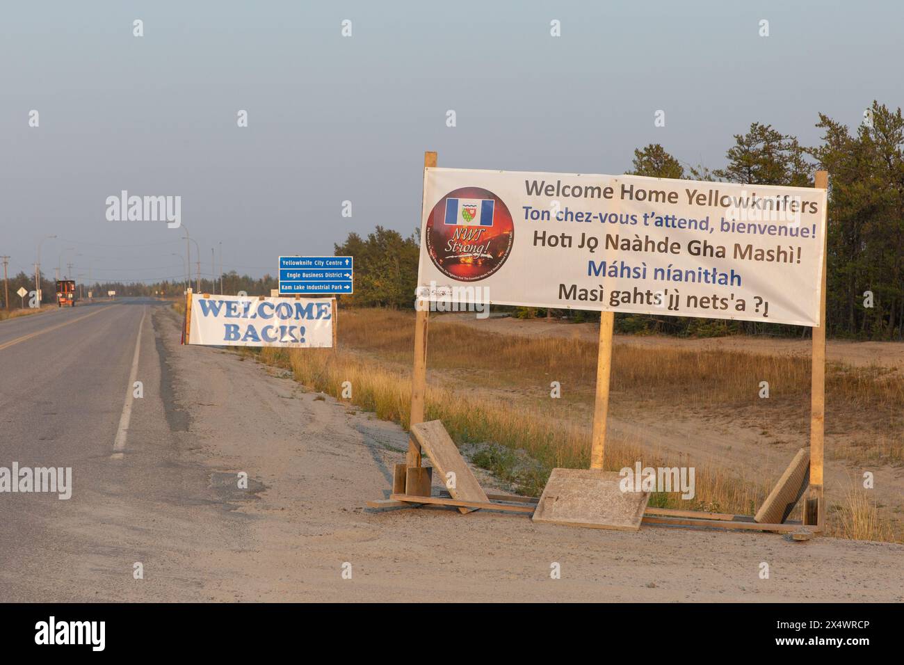 Canada wildfire sign hi-res stock photography and images - Alamy