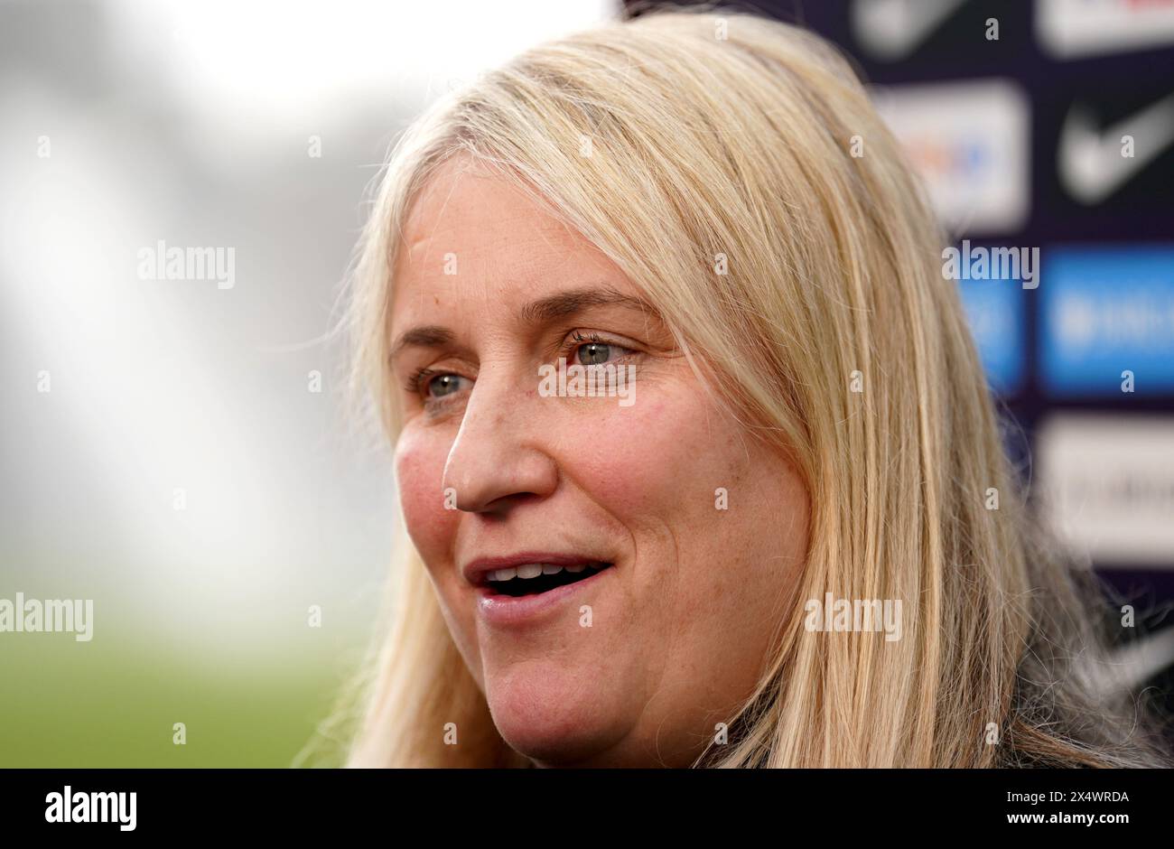 Chelsea manager Emma Hayes interviewed ahead of the Barclays Women's ...