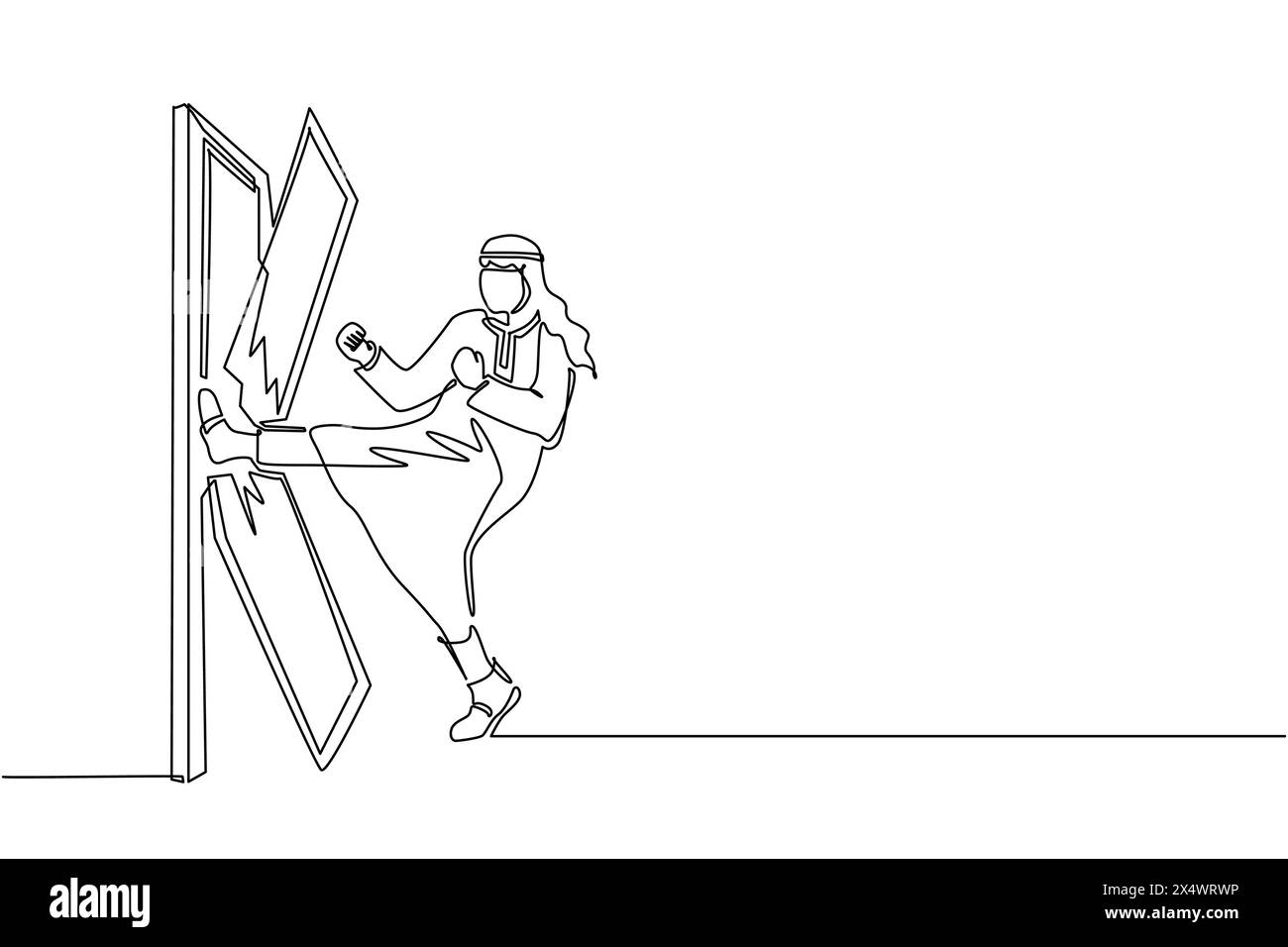 Man locked door Stock Vector Images - Alamy