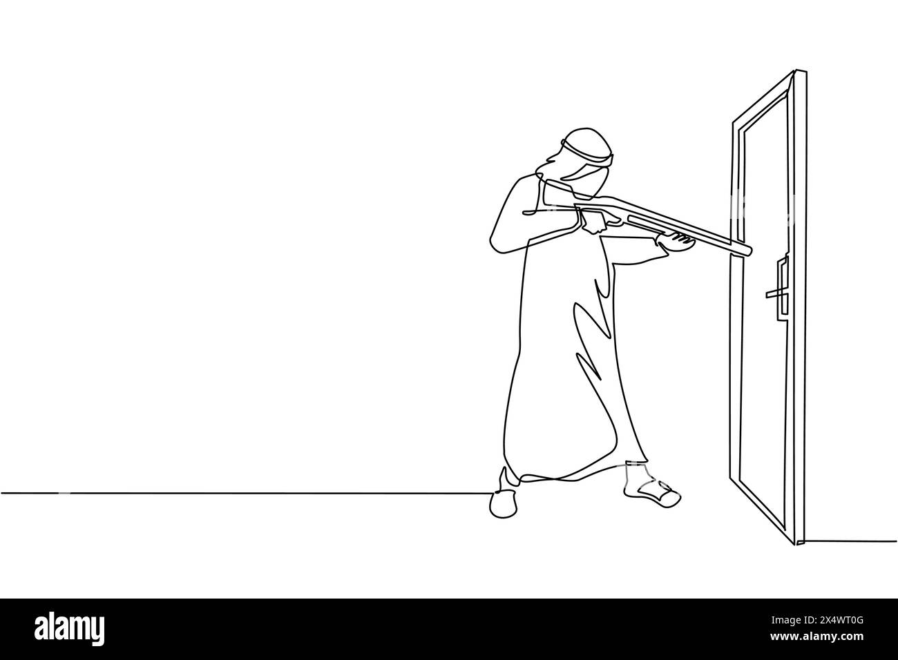 Man pointing exit door hi-res stock photography and images - Alamy