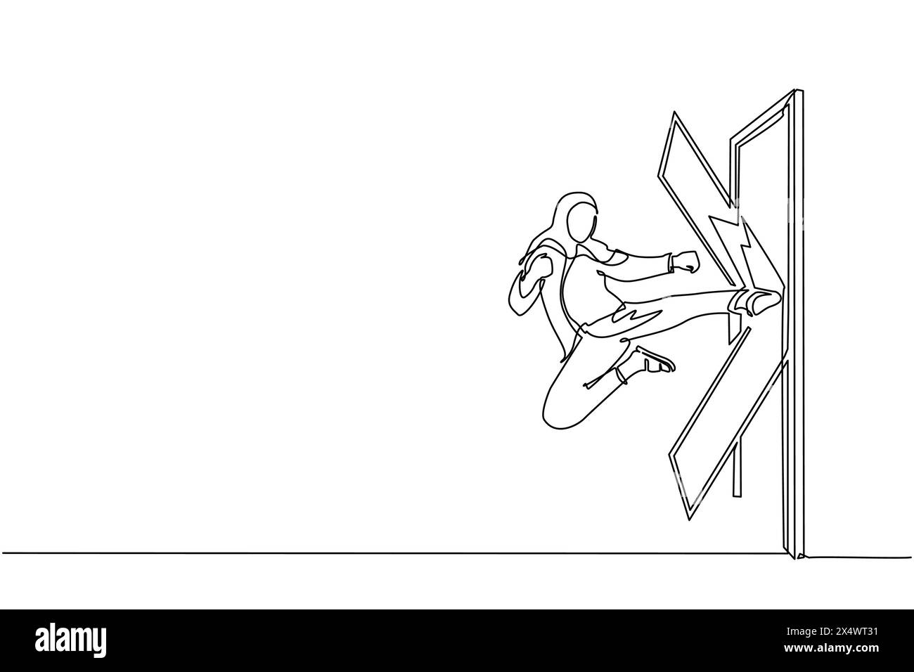 Door jump Black and White Stock Photos & Images - Alamy