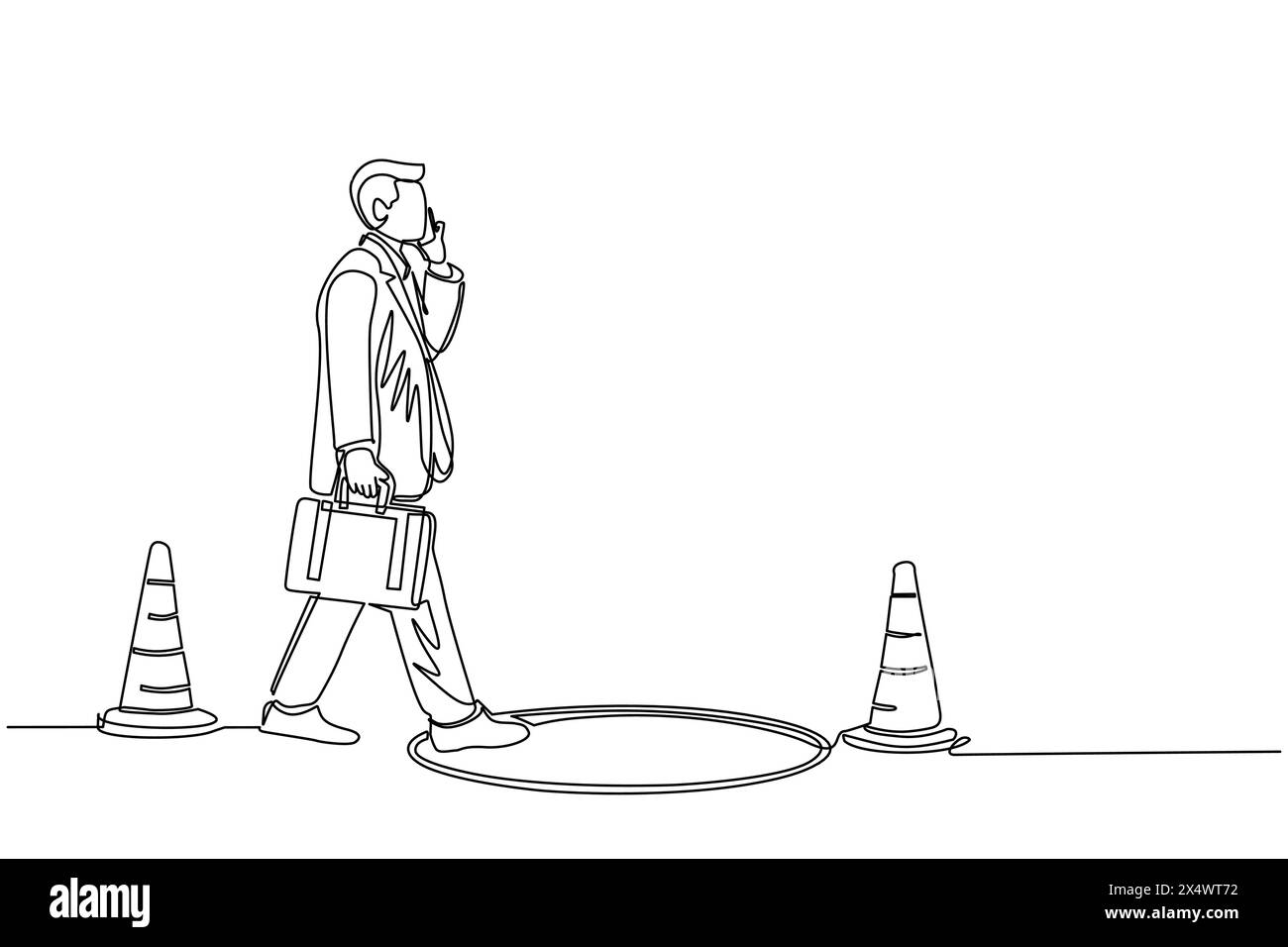 Work manhole Black and White Stock Photos & Images - Alamy