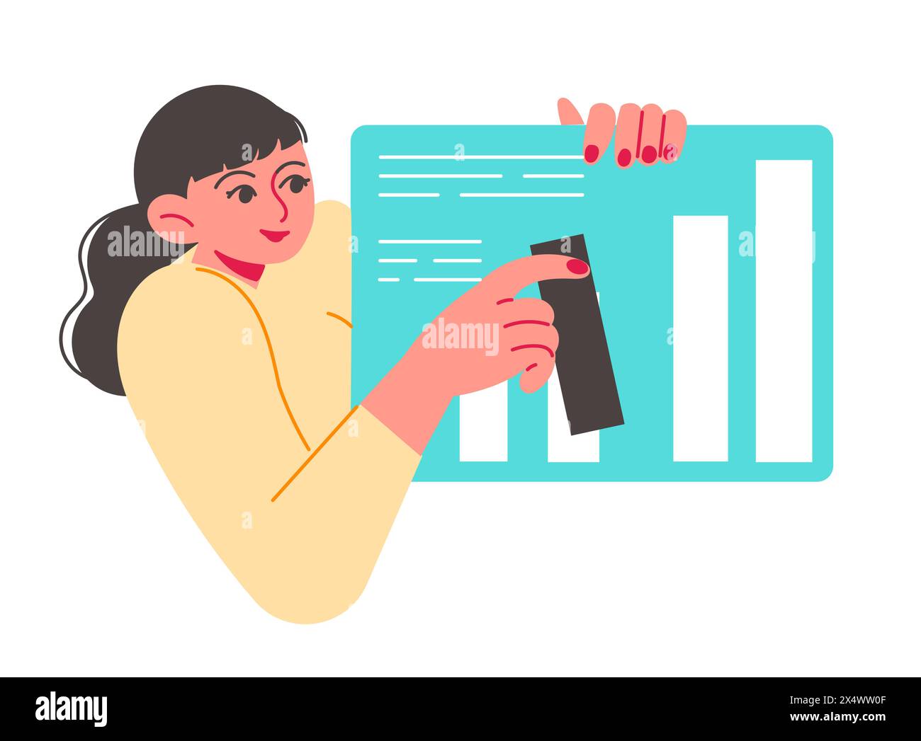 Profit growth business columns Stock Vector Images - Alamy